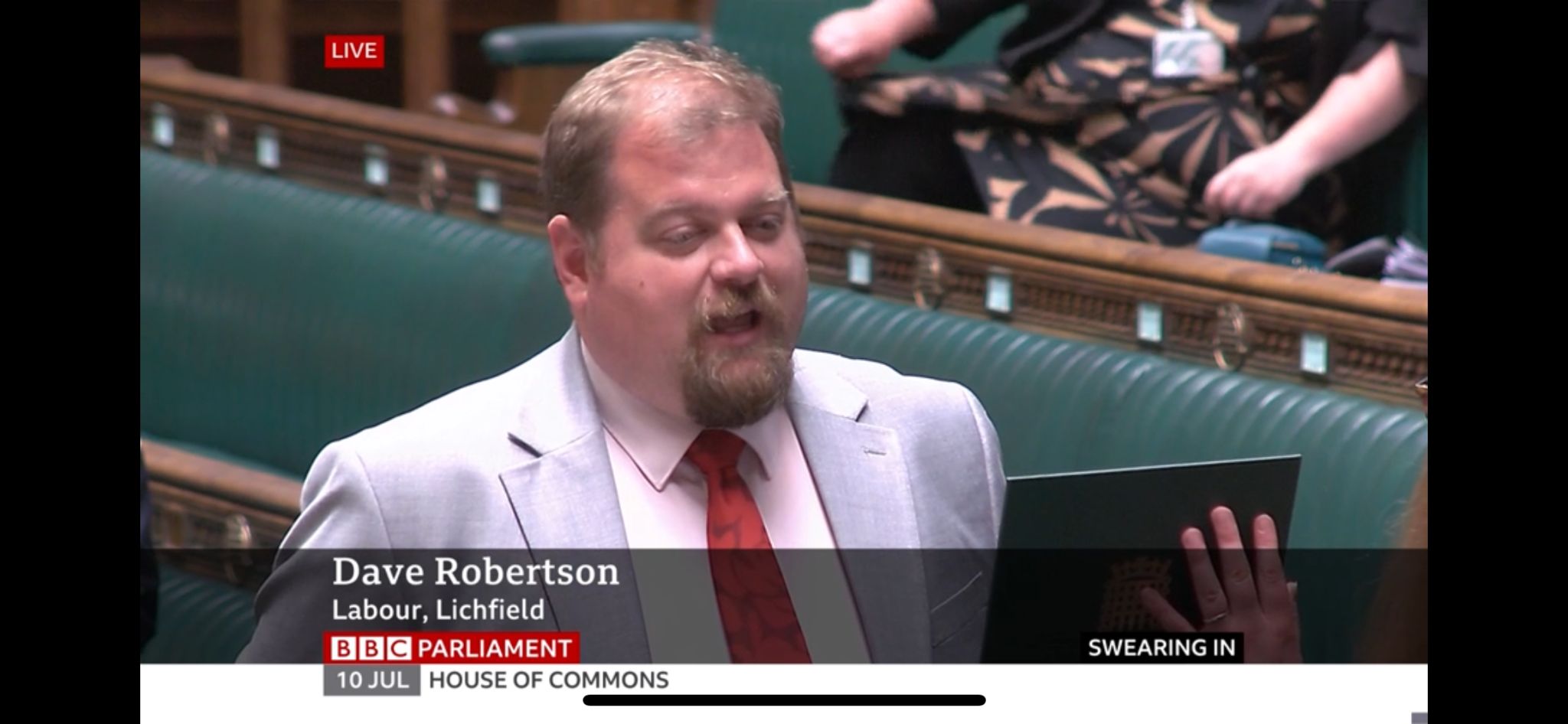 Our new Labour MP was Sworn into Parliament - Labour Party Lichfield ...